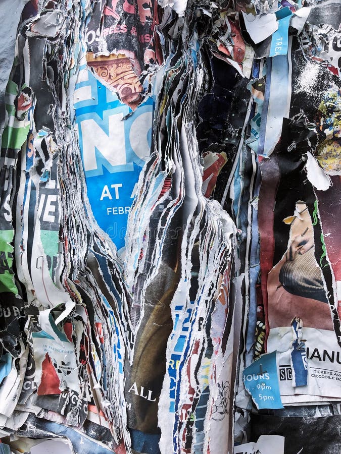 Layers of Old Event Posters Editorial Stock Image - Image of layers ...
