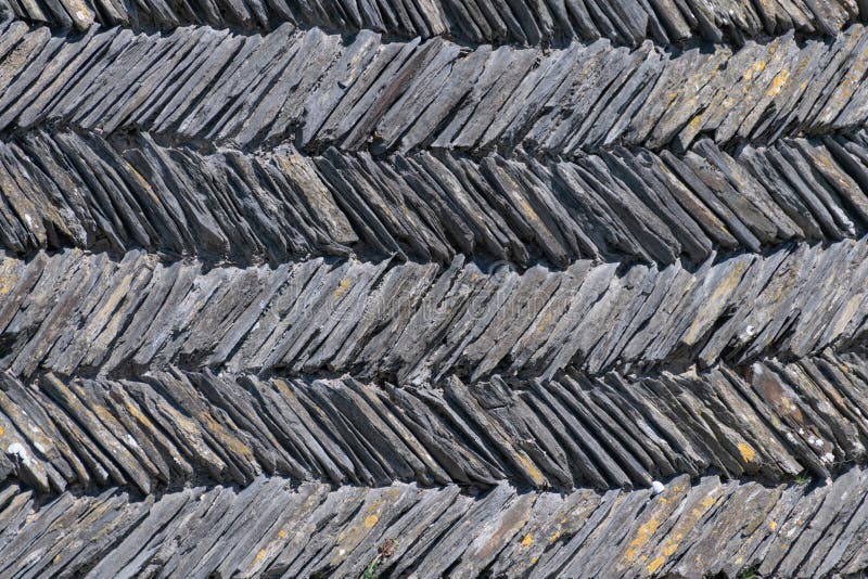 Layers of old grey slates stock photo. Image of herringbone - 219025092