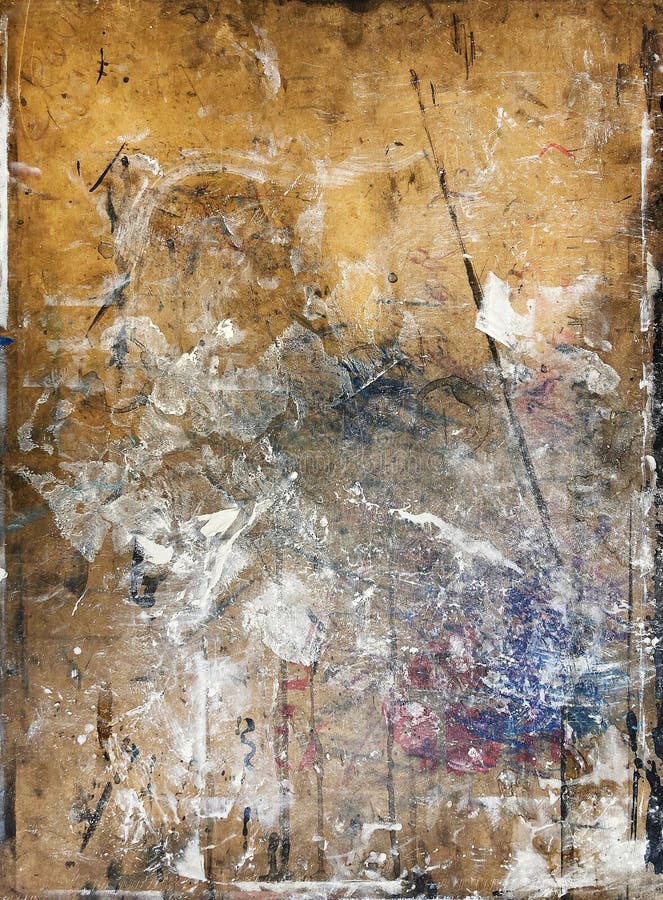 Layers of Old Paint Creating Texture and Interesting Patina Stock Photo ...