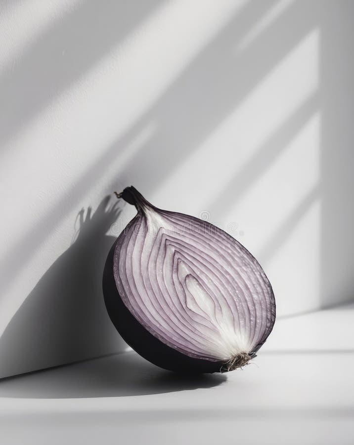 The Layers on Onion Slices and the Resilience of Life Stock Image ...