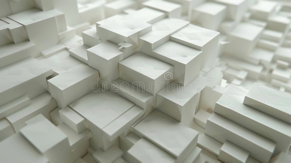 Layers of Paper Squares and Rectangles Forming a Mesmerizing Pieced ...