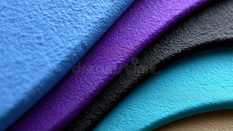 Layers of Polyurethane Foam in Different Colors with a Porous Texture ...