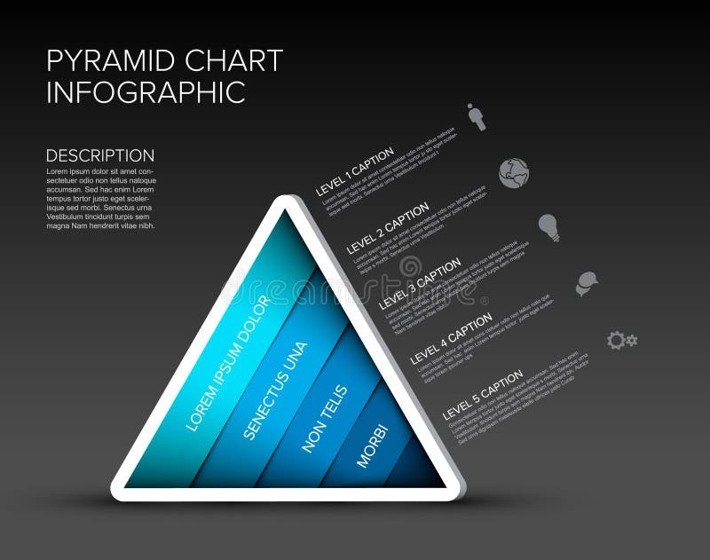 Layers Pyramid Infographic Template Stock Vector - Illustration of ...