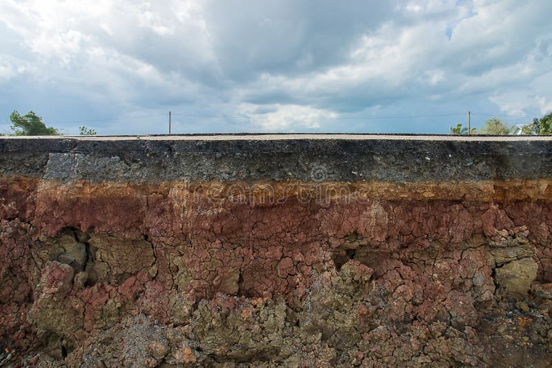 The layers of road. stock photo. Image of green, orange - 118755218