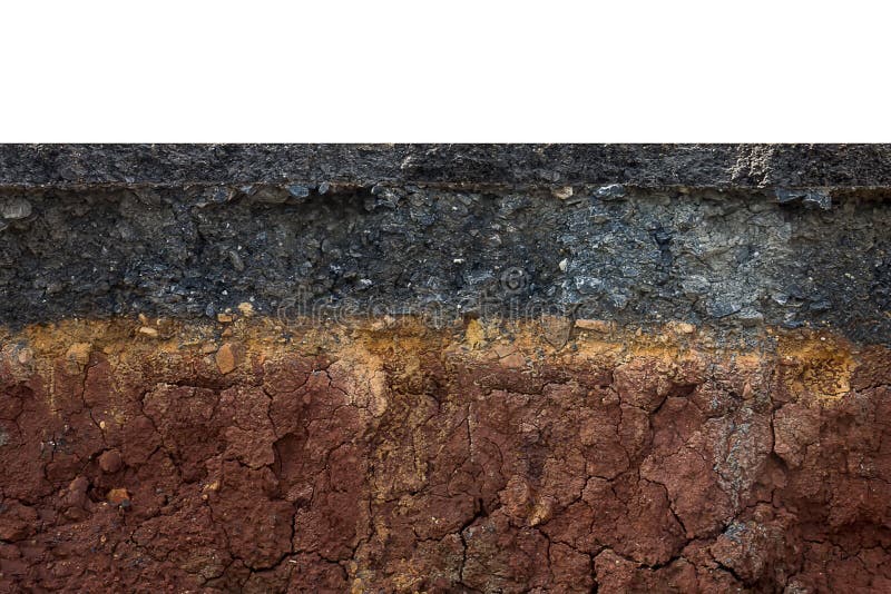 The layers of road. stock image. Image of field, broken - 280824271