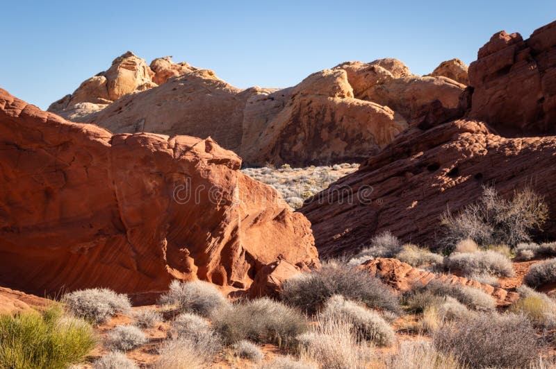 Layers of the Valley of Fire Stock Photo - Image of nature, fire: 196467298