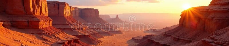Layers of Rust and Terracotta Colored Rock Formations Bathed in ...