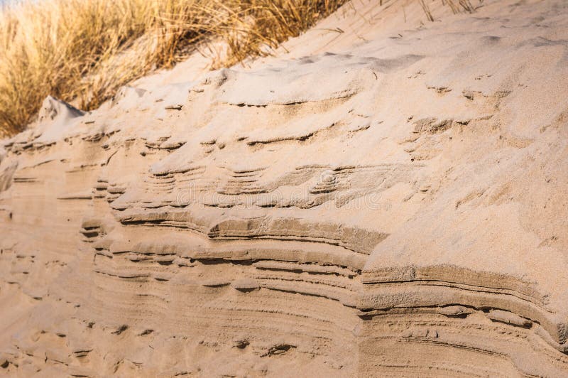Structure Of Layers In Sand Stock Photo - Image of grey, brown: 23194946