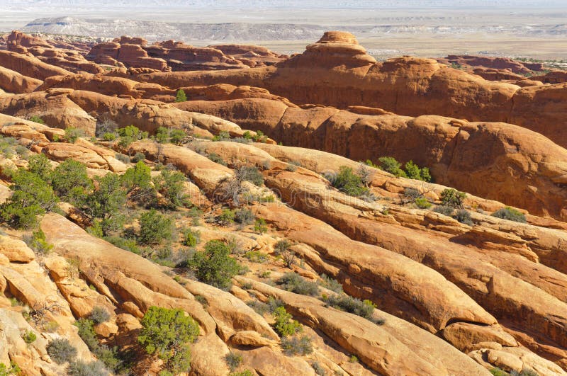 Layers of Sandstone Rock Fins Stock Image - Image of monument ...