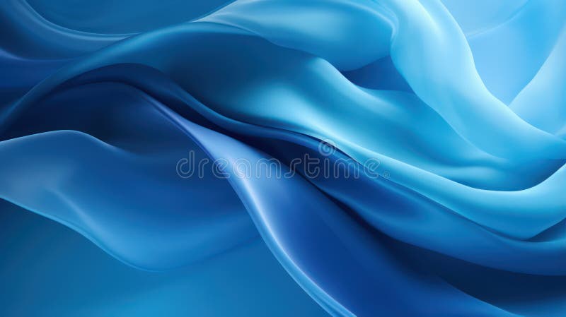 Layers of Silk: Abstract Blue Background with Folded Drapery AI ...