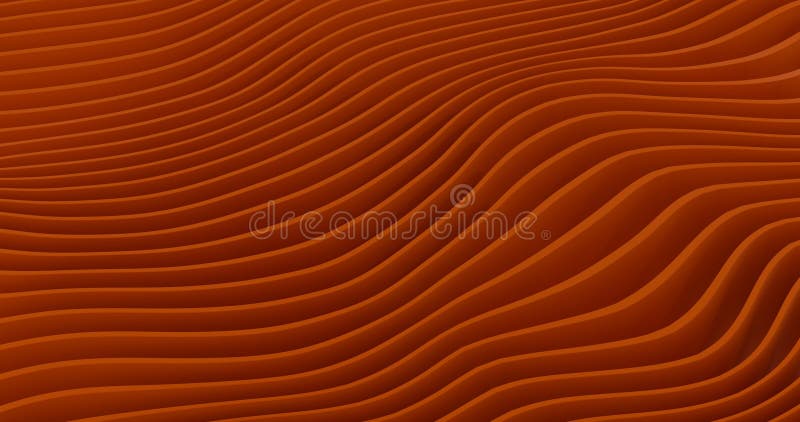 Orange Wave Solid Layers Abstract Background 3d Rendered Stock ...