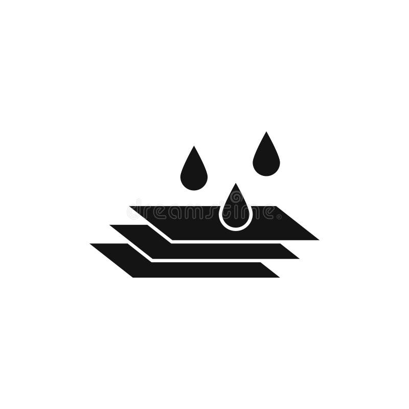 Layers Soft Fabric Icon Symbol on White Background Stock Illustration ...