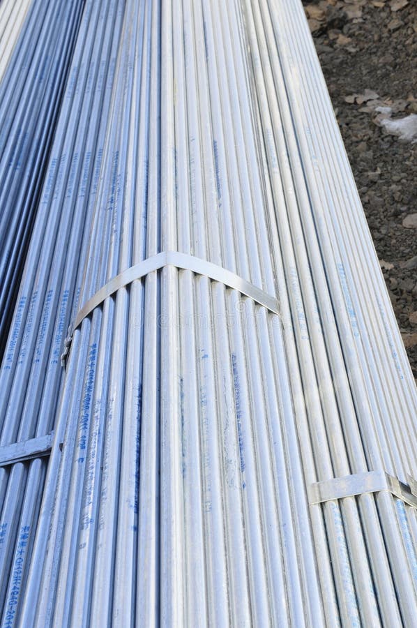 Layers of steel pipe stock photo. Image of round, hardware - 275296386