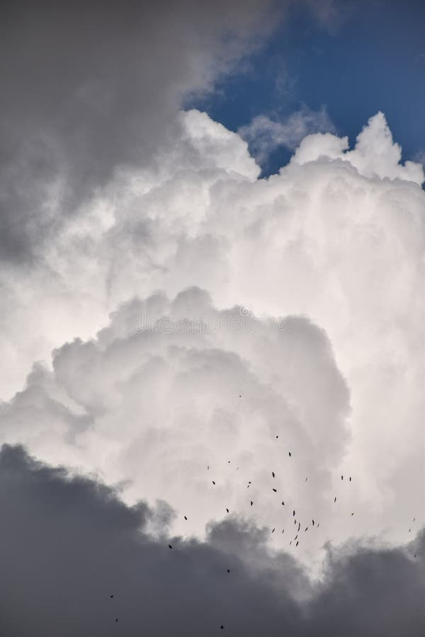 Layers of Stormy Clouds Unfolding Stock Image - Image of atmosphere ...