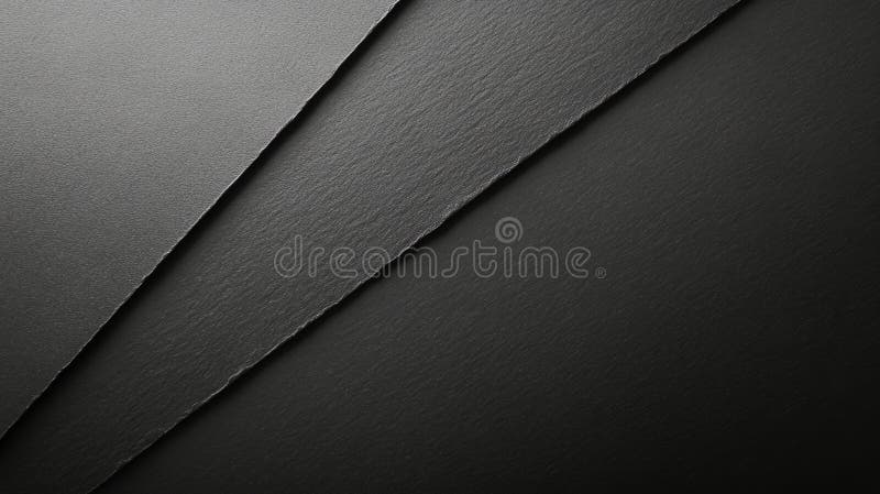 Layers of Textured Black Paper Arranged in a Dynamic and Artistic ...