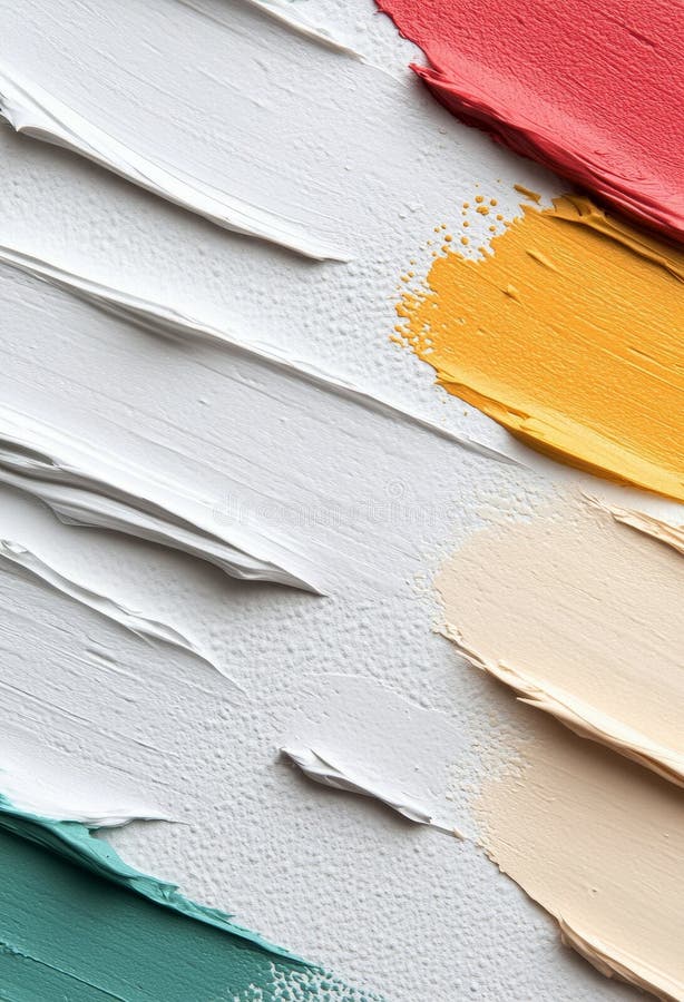 Layers of Textured White Paint on Canvas Creating a Smooth Artistic ...