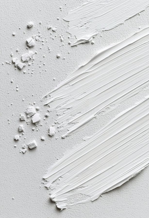 Layers of Textured White Paint on Canvas Creating a Smooth Artistic ...