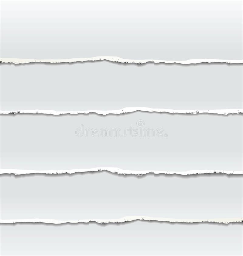 Layers of Torn Paper Placed One Over Another Stock Illustration ...