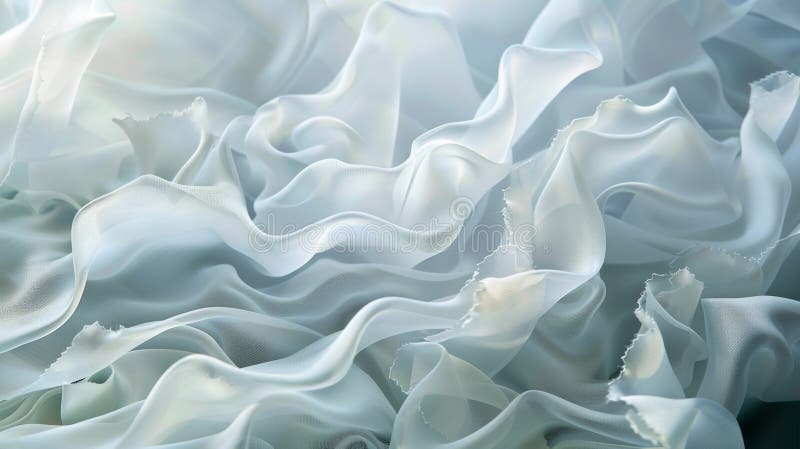 Layers of and Translucent Fabric Creating a Layered and Textured Effect ...