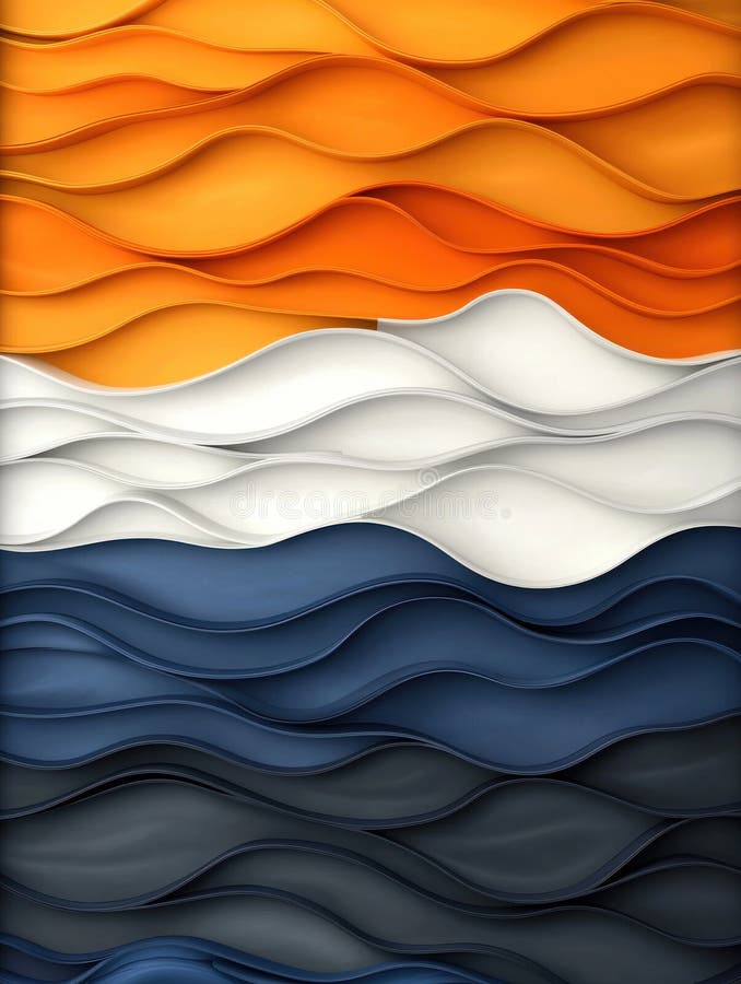 Layers of Translucent Waves in Synchronized Harmony Create Stunning ...