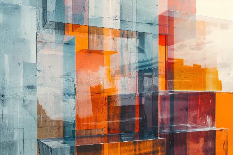 Layers of Transparency stock illustration. Illustration of collage ...