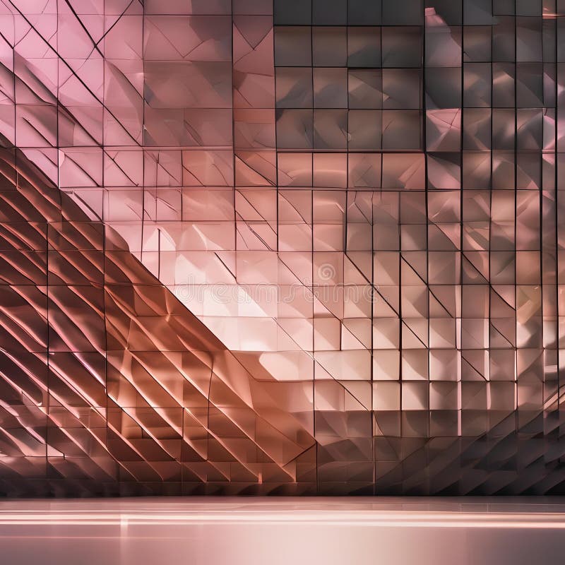 Layers of Transparent Shapes Overlapping and Moving in Sync, Creating a ...