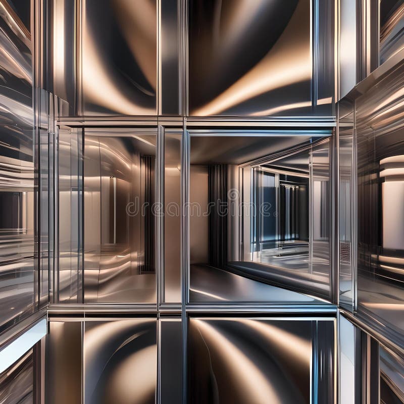 Layers of Transparent Shapes Overlapping and Moving in Sync, Creating a ...