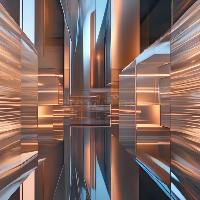 Layers of Transparent Shapes Overlapping and Moving in Sync, Creating a ...