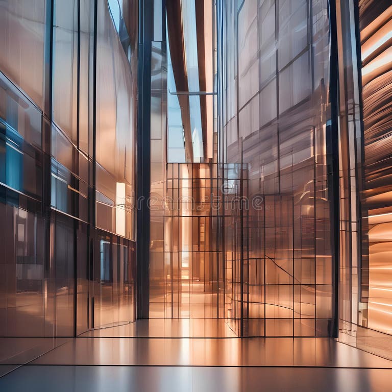 Layers of Transparent Shapes Overlapping and Moving in Sync, Creating a ...