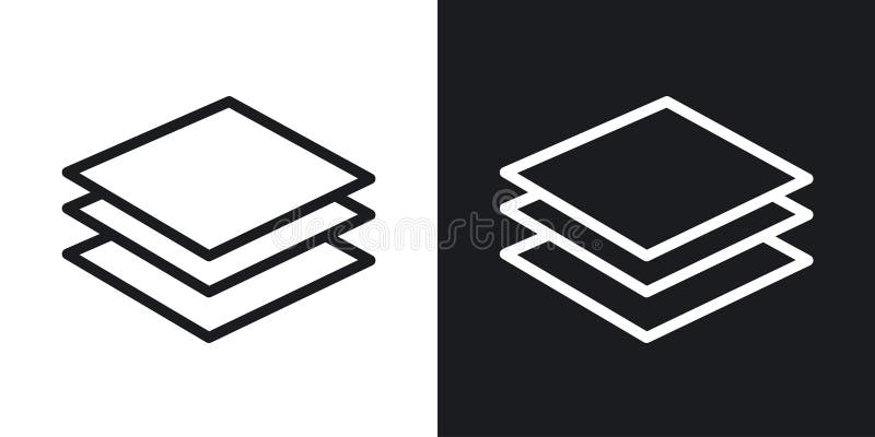 Layers vecor icon set stock vector. Illustration of icon - 340495614