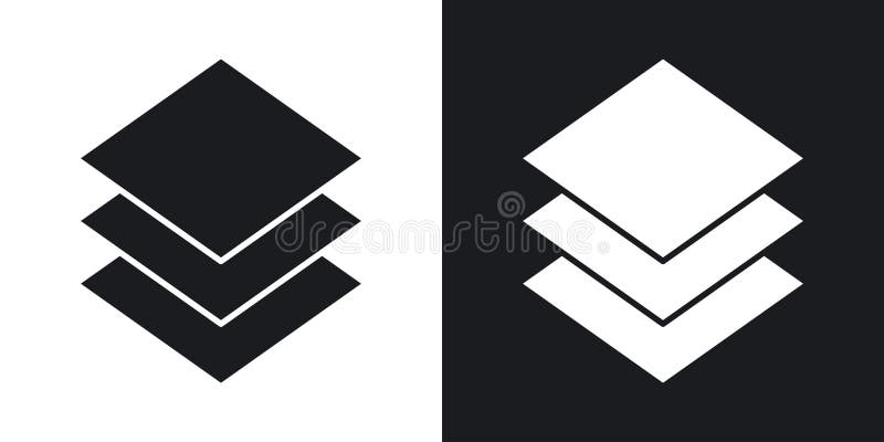 Layers vecor icon set stock vector. Illustration of water - 340661235