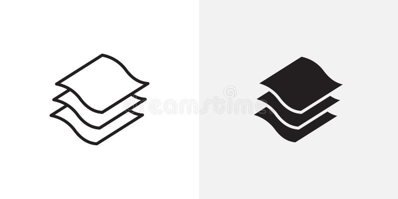 Layers vecor icon set stock vector. Illustration of pictogram - 340376435