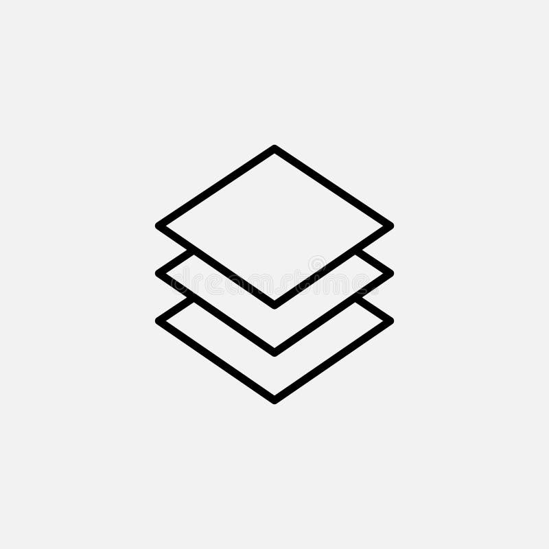 Layers vecor icon set stock vector. Illustration of multiple - 340944630