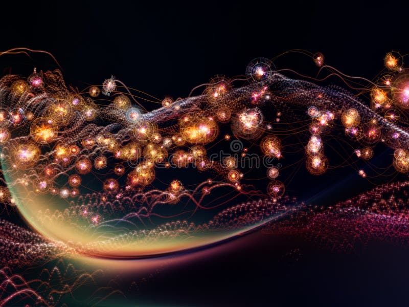 Layers of Virtual World stock illustration. Illustration of illuminate ...