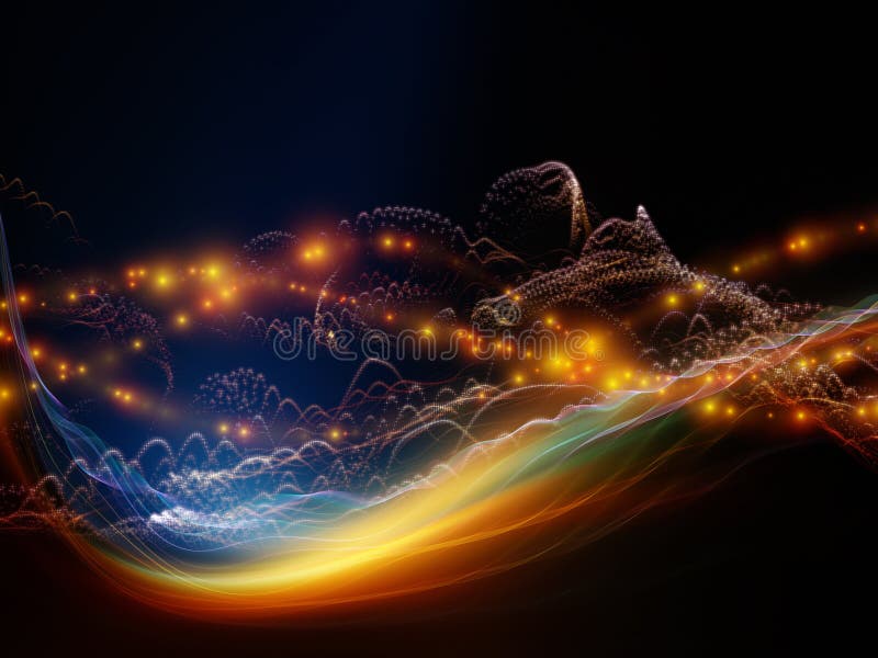 Layers of Virtual World stock illustration. Illustration of information ...