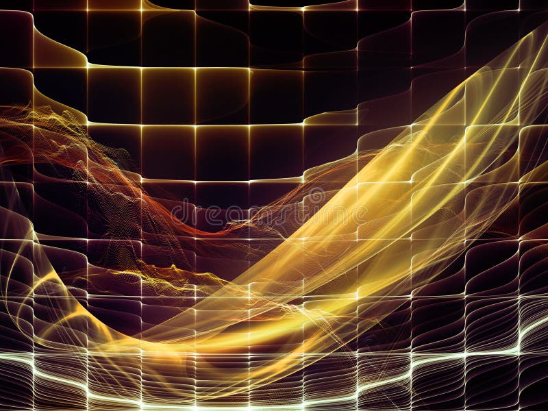 Layers of Virtual World stock illustration. Illustration of glare ...