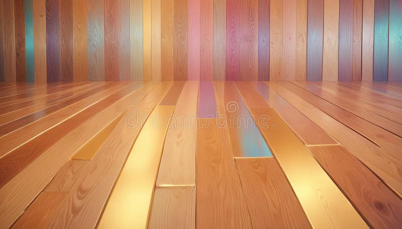 Layers of wood plank wall stock illustration. Illustration of ...