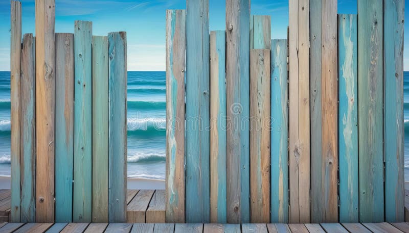 Layers of wood plank wall stock illustration. Illustration of materials ...