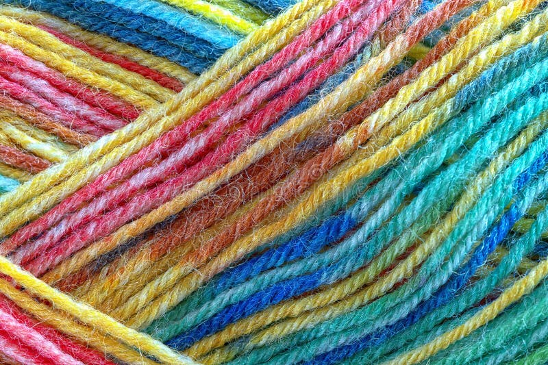 Layers of Wool Strands. Ball of Wool. Background. Stock Photo - Image ...