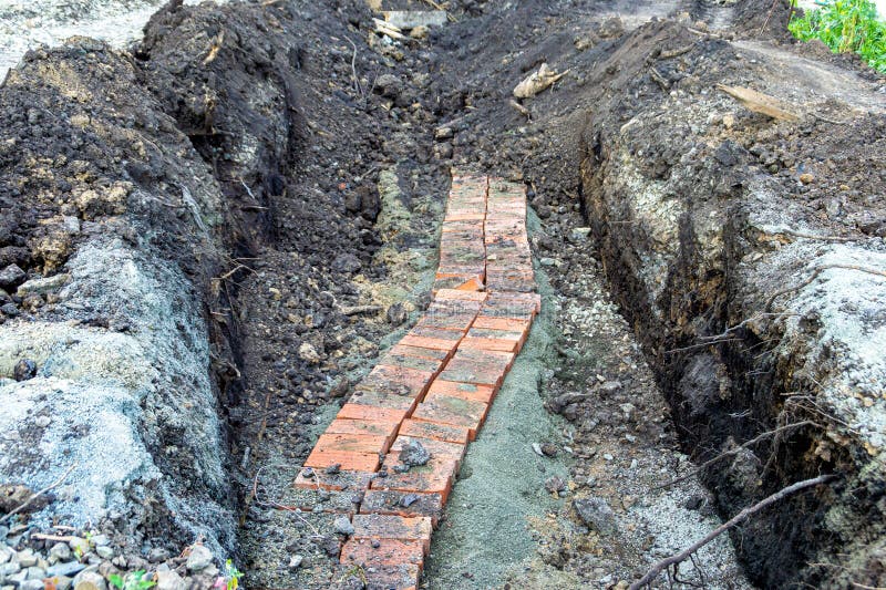 Laying and Backfilling a Fragment of an Underground Cable Line of Low ...