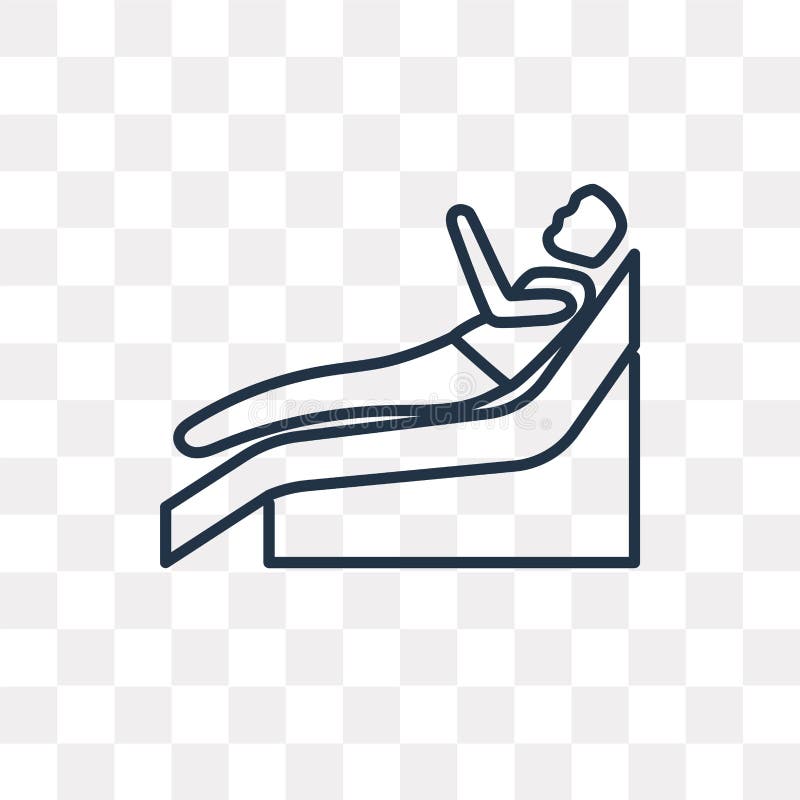 Laying in Bed Vector Icon Isolated on Transparent Background, Li Stock ...