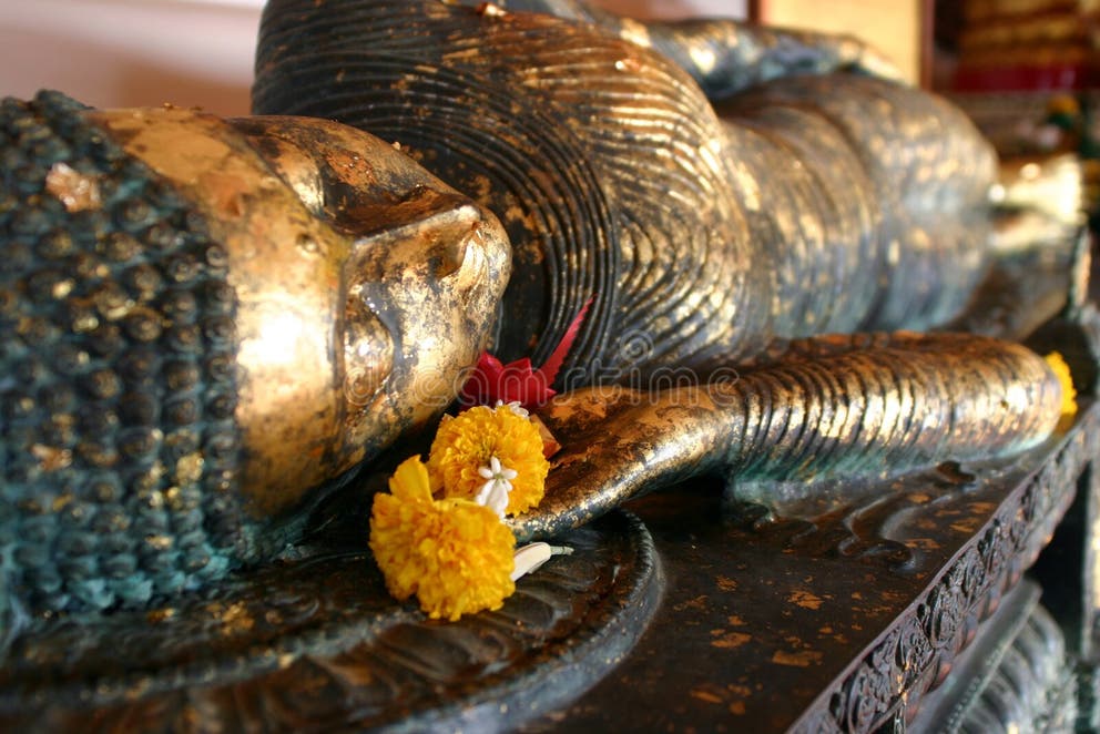 Laying buddha stock image. Image of power, pray, religious - 13399651