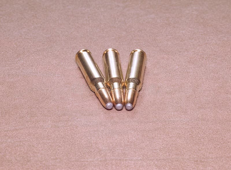 The Laying Cartriges 308 Winchester Caliber with Soft Point Bullets ...
