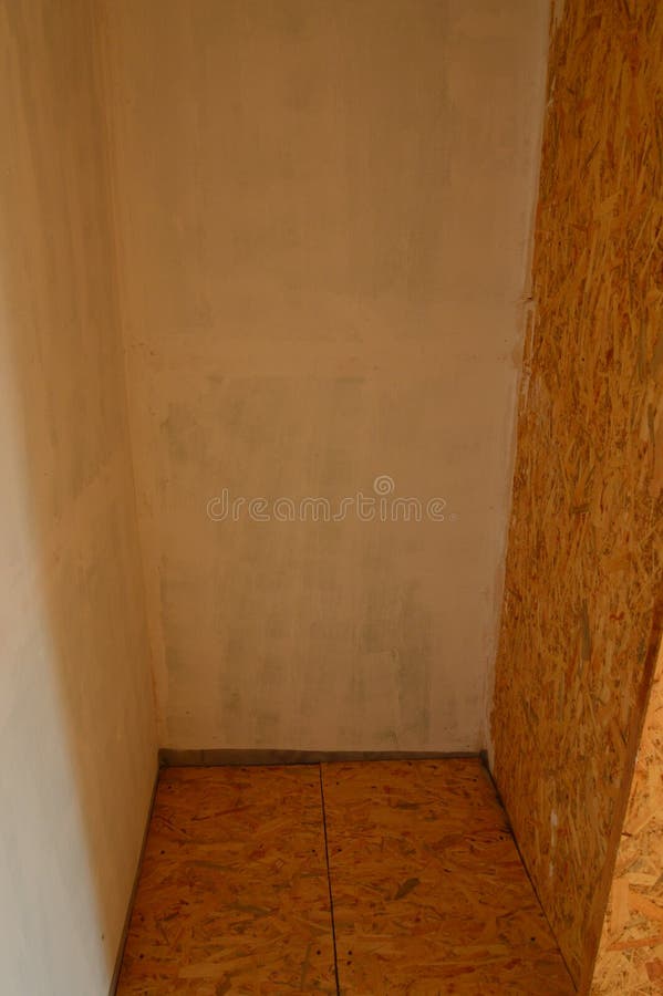 Laying Chipboards in the Interior of the House Osb Stove Stock Image ...
