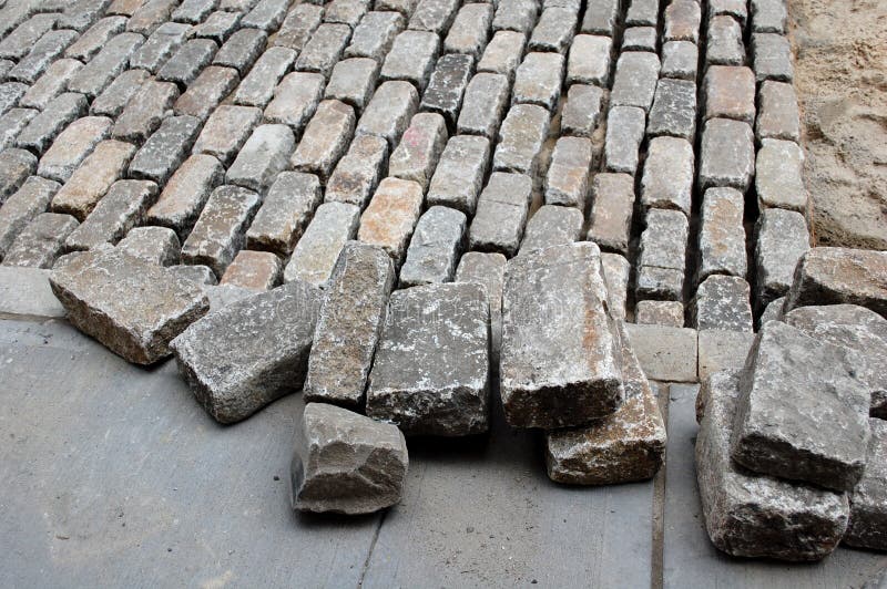 Cobblestone curb stock photo. Image of path, pavers, stones - 8489304