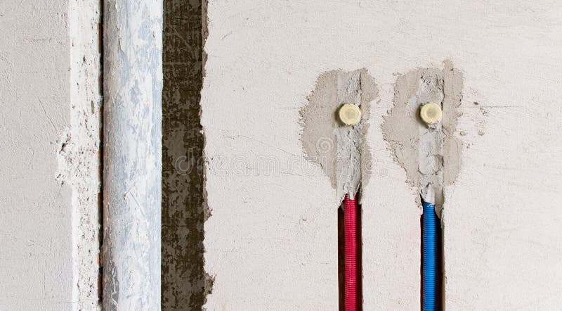 Laying of Communications in a New House Stock Photo - Image of highway ...