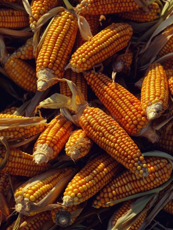 Laying Corn on Ground stock photo. Image of ground, rural - 372051222