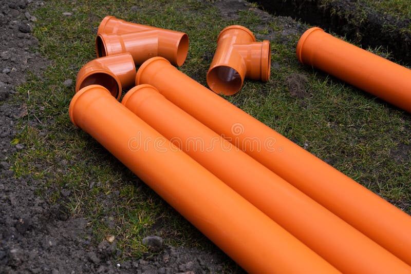Sewage pipe stock image. Image of infrastructure, house - 213298597