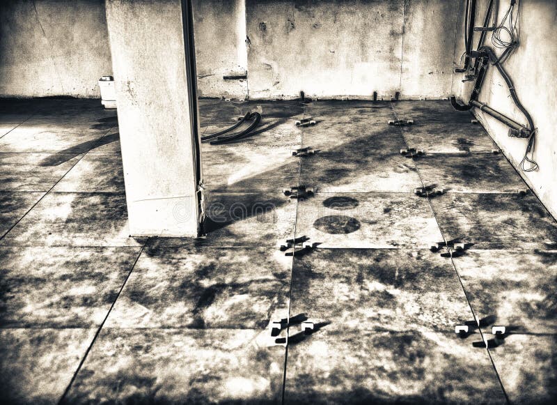 Laying Down Tiles in a New House. Room Witha New Set of Tiles Stock ...