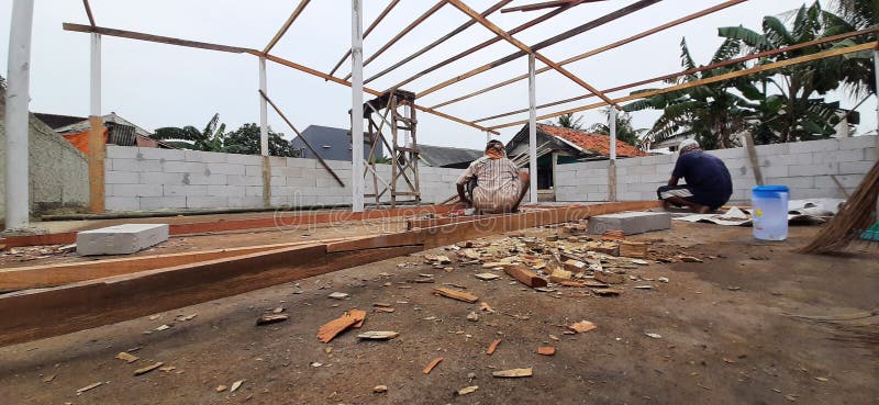 Laying Duck Coop Construction Stock Photo - Image of industry, arena ...